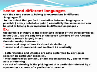 Sense and reference | PPTX