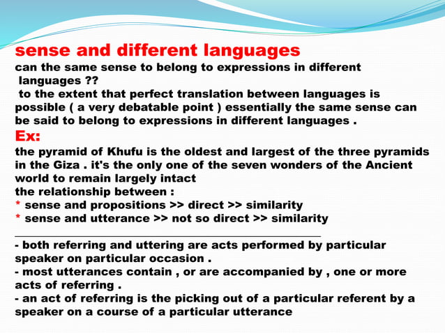 Sense and reference | PPTX