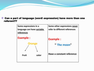 Sense and reference | PPTX