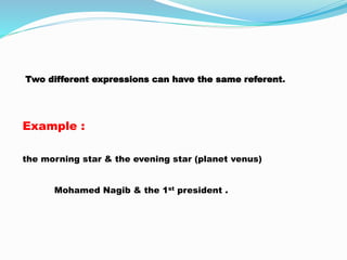 Sense and reference | PPTX