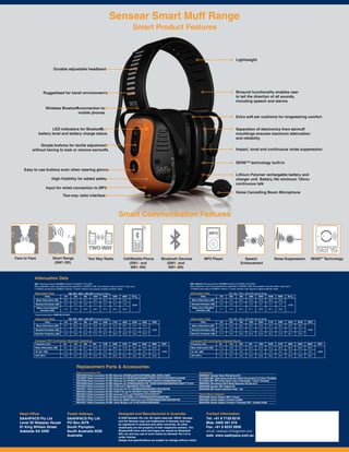 Sensear SM1 Ear Muff Brochure | PDF