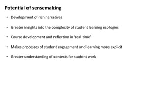 Sensemaking LS and DL | PPTX