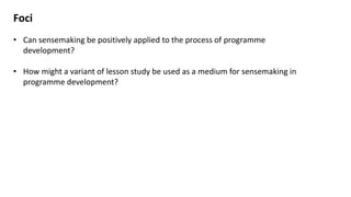 Sensemaking LS and DL | PPTX