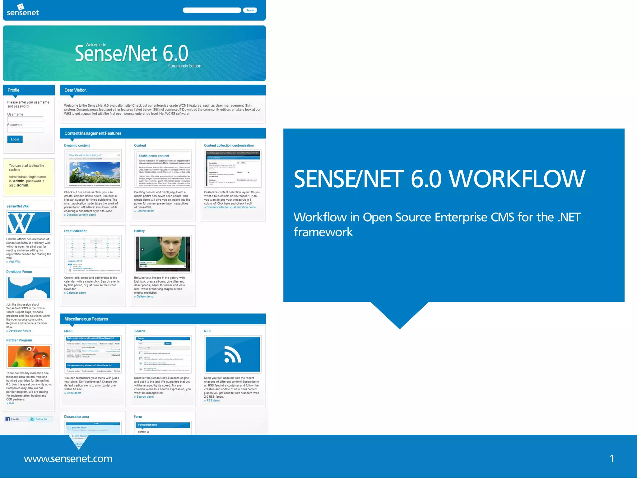 Sense/Net workflow | PPT