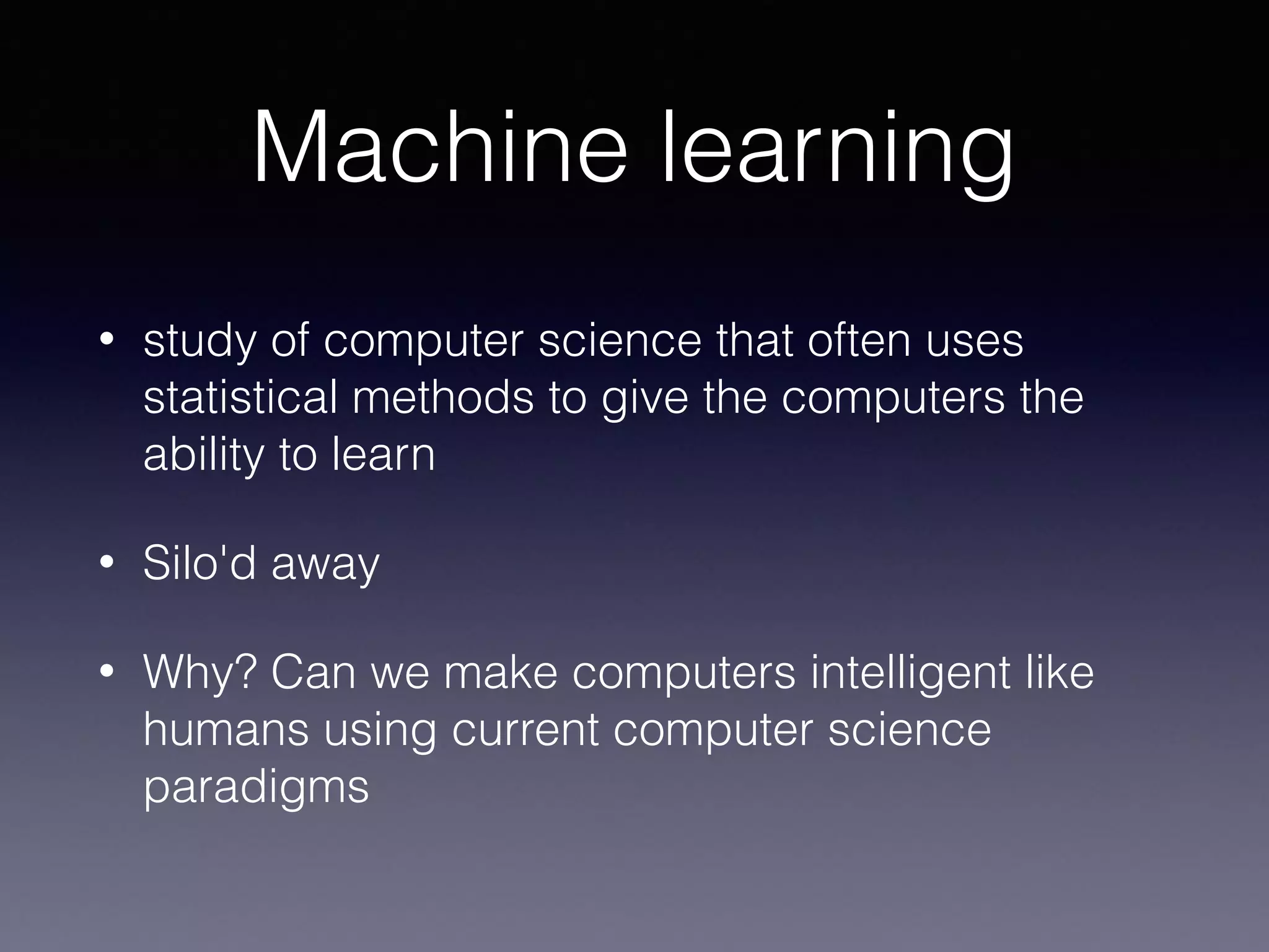 Closing the gap between neuroscience and machine learning | PPT