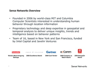 Sense networks | PPT