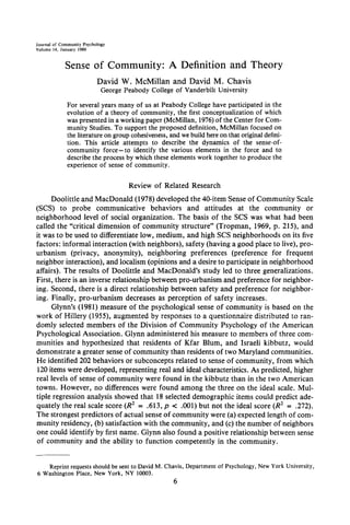 Sense of community | PDF