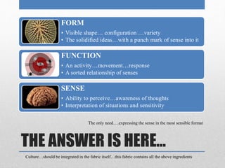 Sense of design | PPT