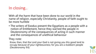 Religious legitimacy and the culture of Entitlement | PPTX