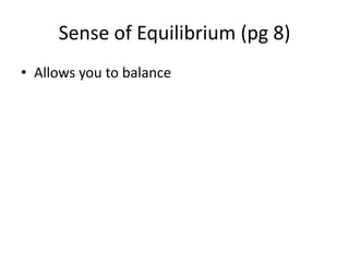 Sense of equilibrium | PPTX