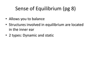 Sense of equilibrium | PPTX