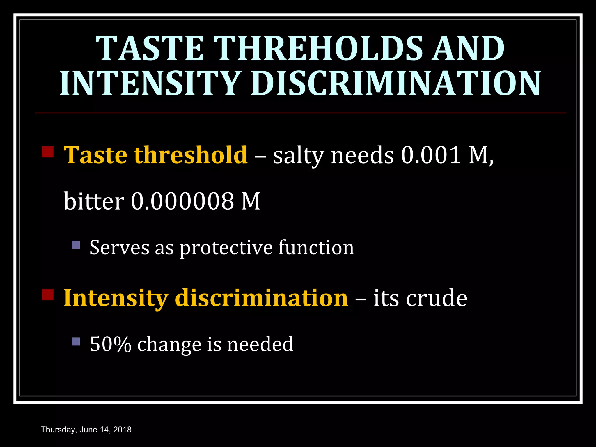 SENSE OF TASTE | PPT