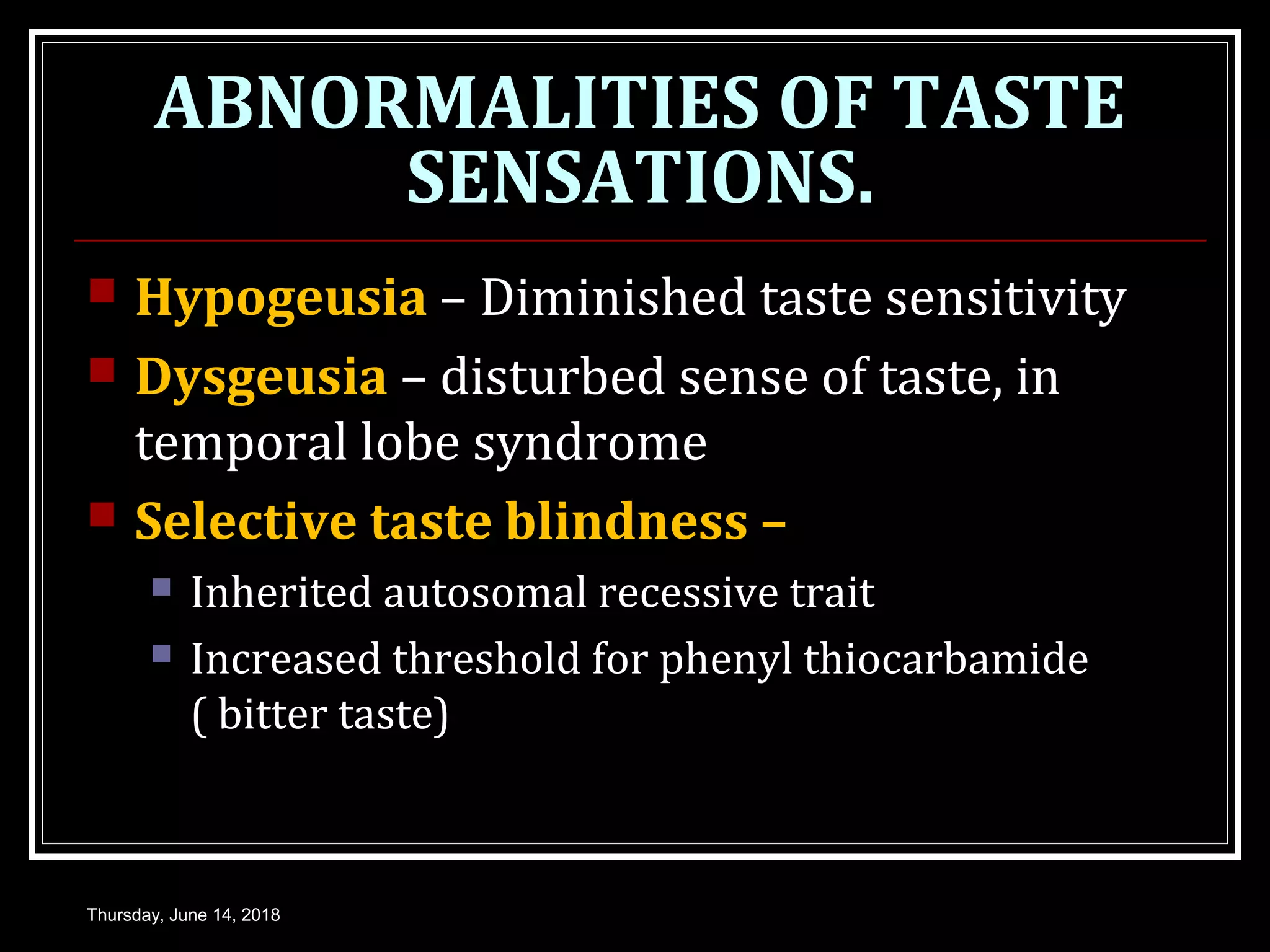 SENSE OF TASTE | PPT
