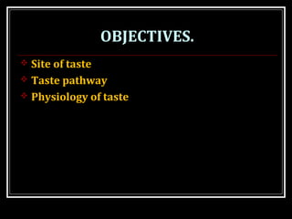 SENSE OF TASTE | PPT