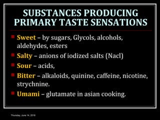 SENSE OF TASTE | PPT