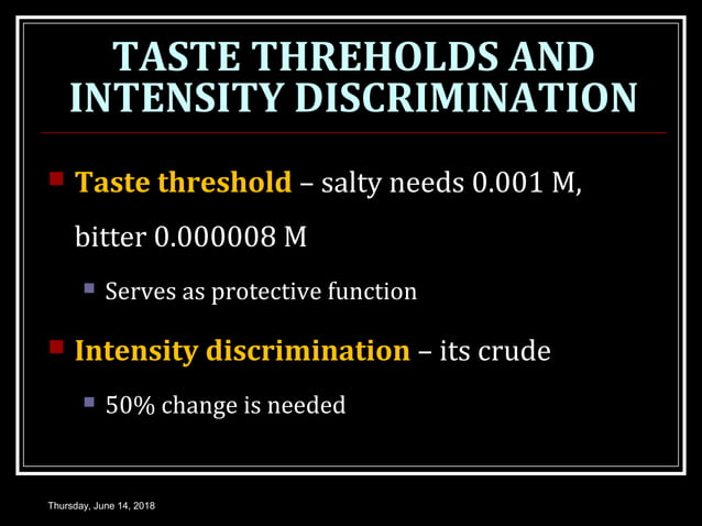 SENSE OF TASTE | PPT | Brain and Nervous System Disorders | Diseases ...