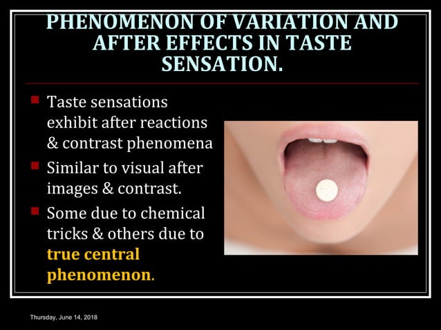 SENSE OF TASTE | PPT | Brain and Nervous System Disorders | Diseases ...