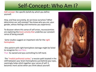 Sense of the self in the world | PPTX