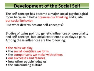 Sense of the self in the world | PPTX