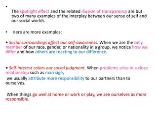 Sense of the self in the world | PPTX