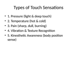 Sense_of_Touch_Presentation.pptx sensory evaluation | PPT
