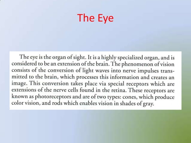Sense organs | PPTX | Ear, Nose and Throat Conditions | Diseases and ...