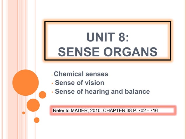 Sense organs | PPT