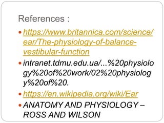 Sense organs ear | PPTX