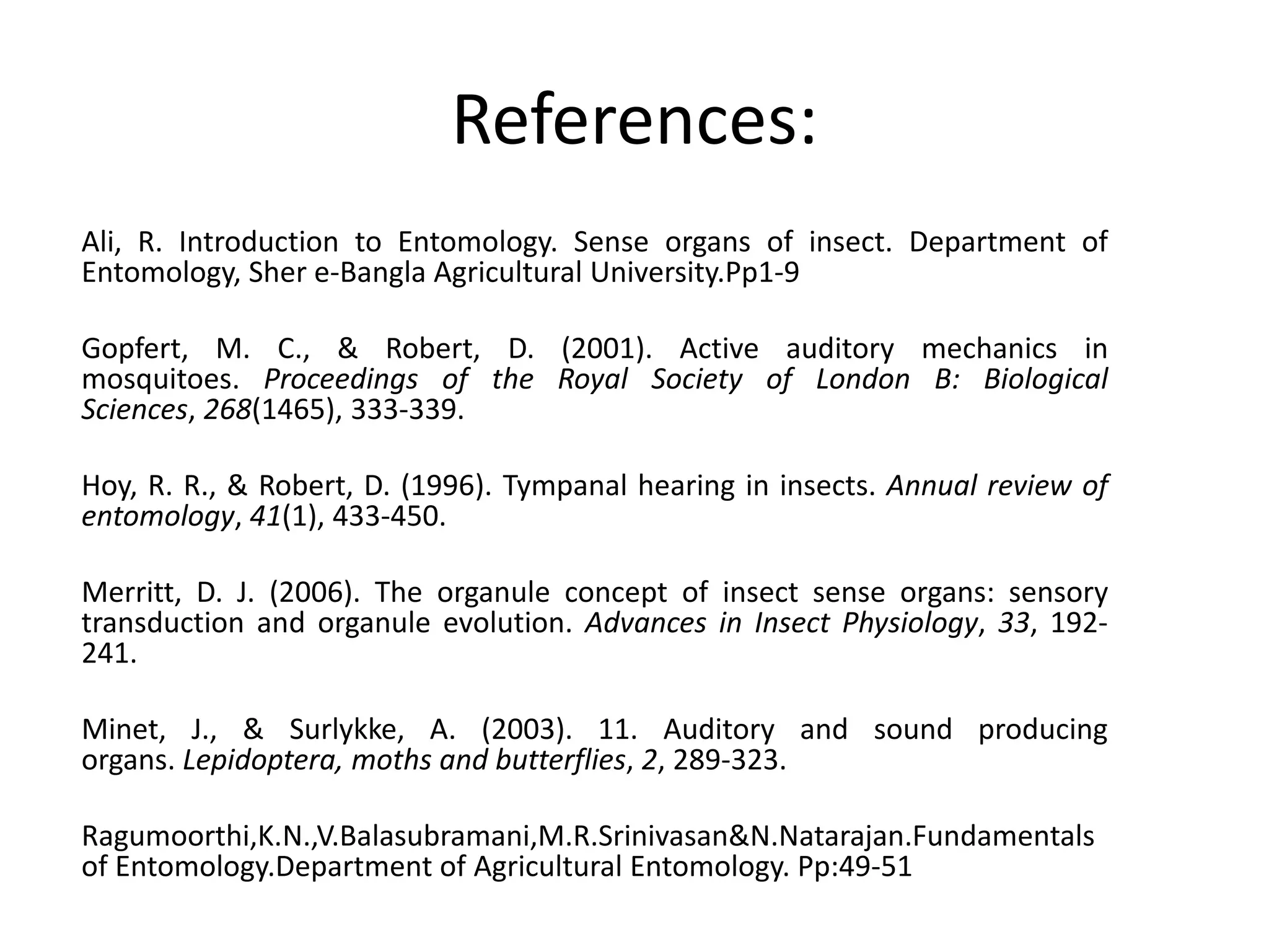 Sense organs of insects and their structure | PPTX