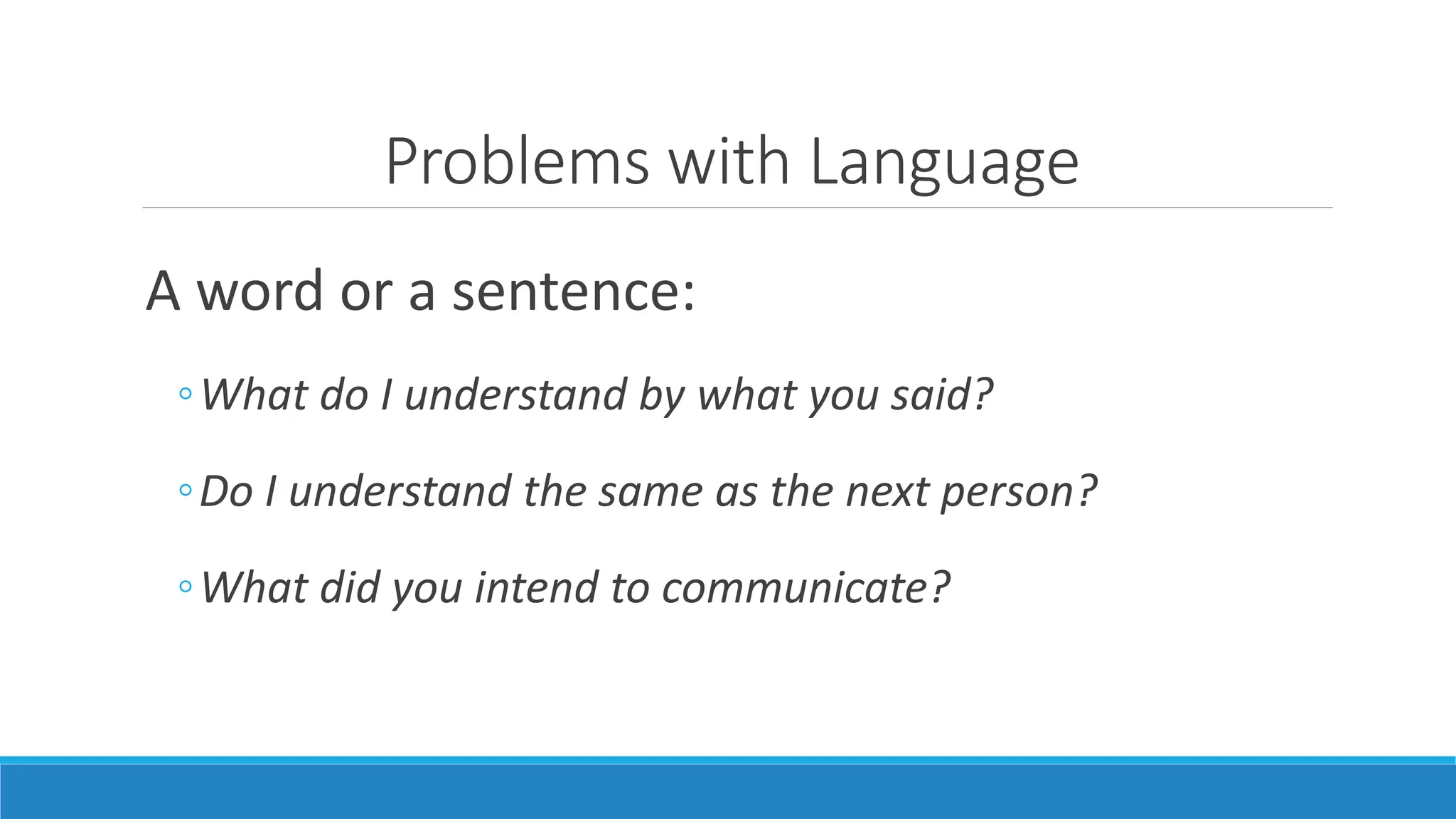 Sense perception and language | PPT