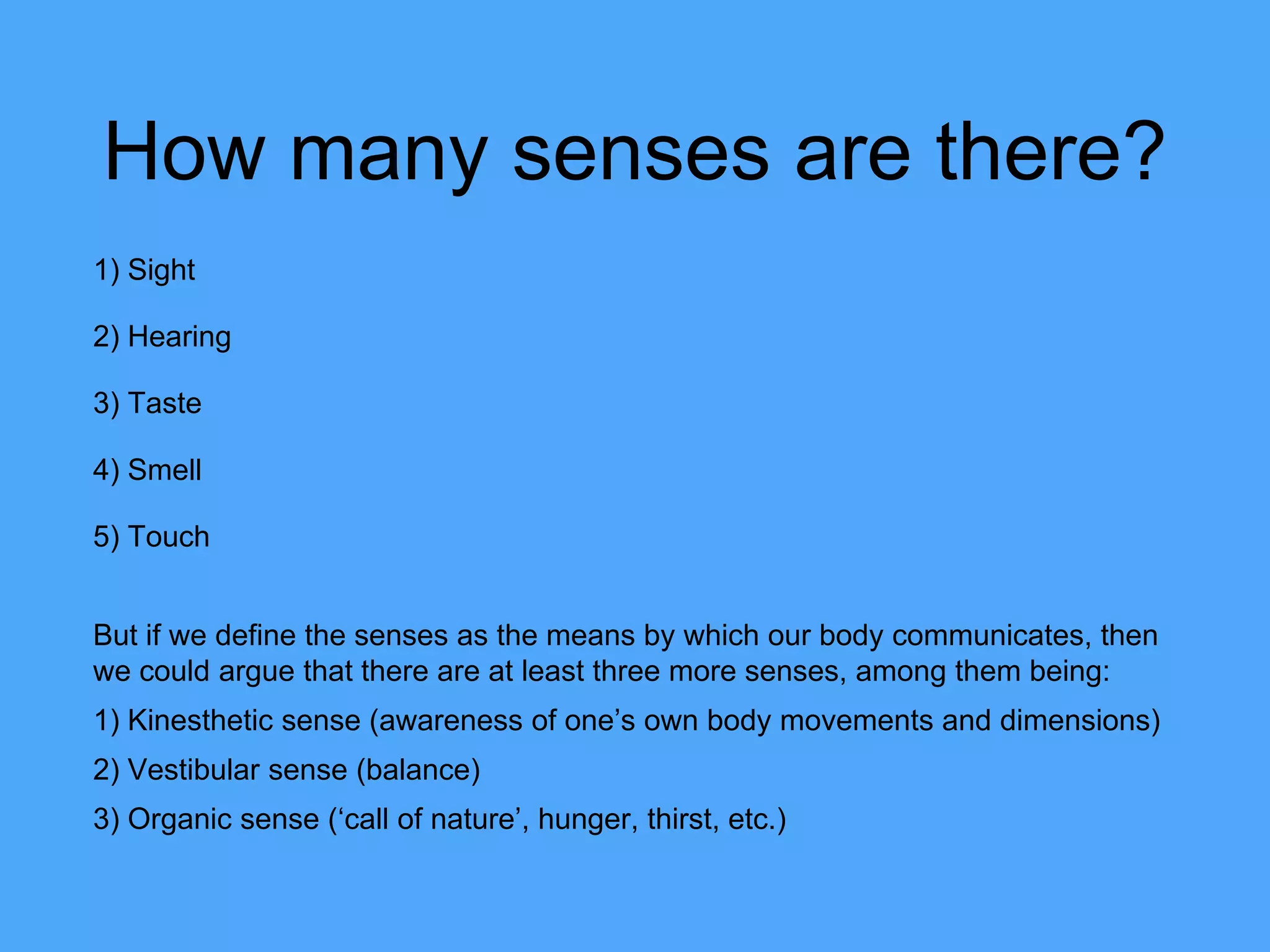 TOK Sense Perception Presentation | PPT
