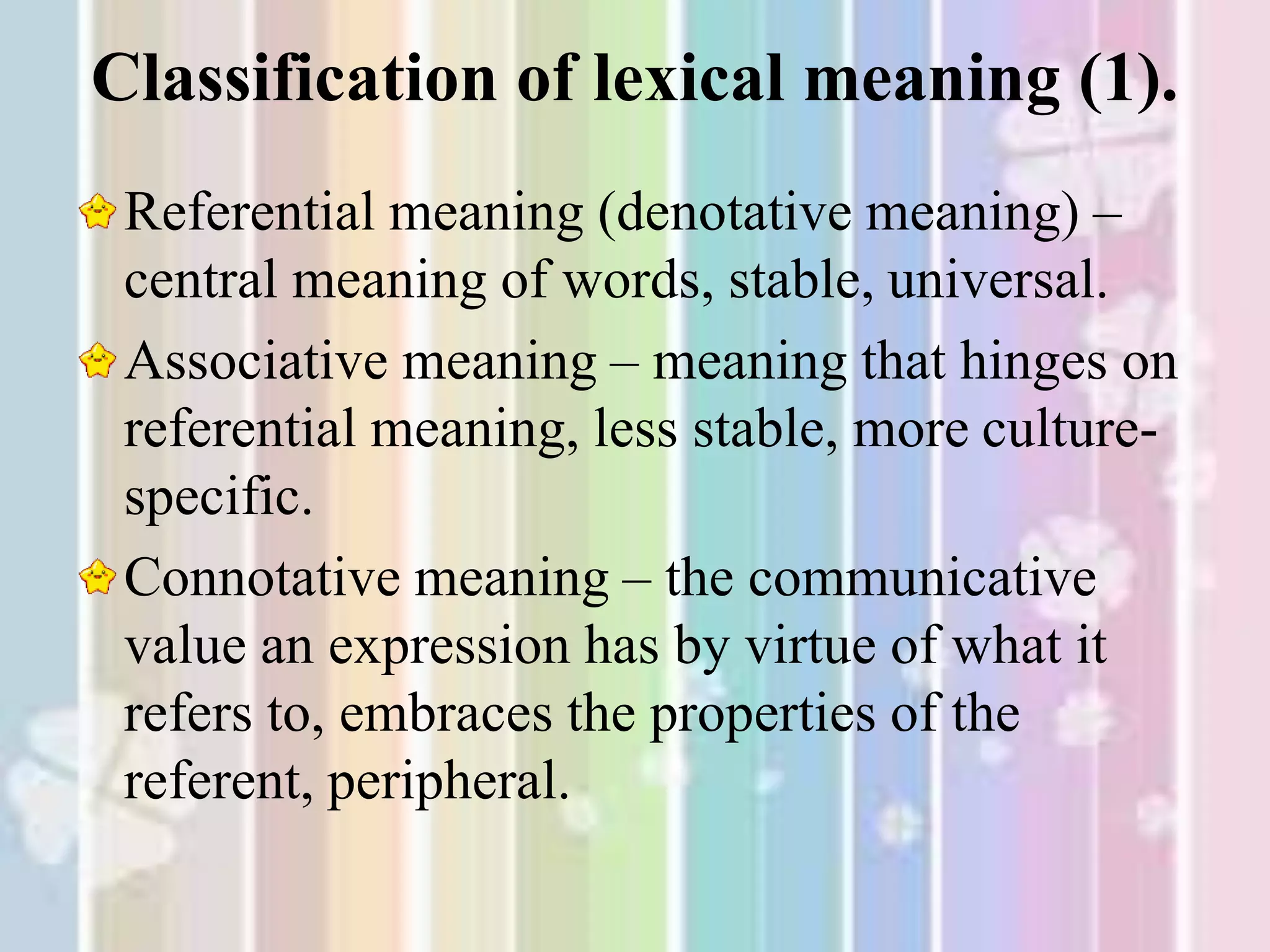 Sense relations & Semantics | PPTX