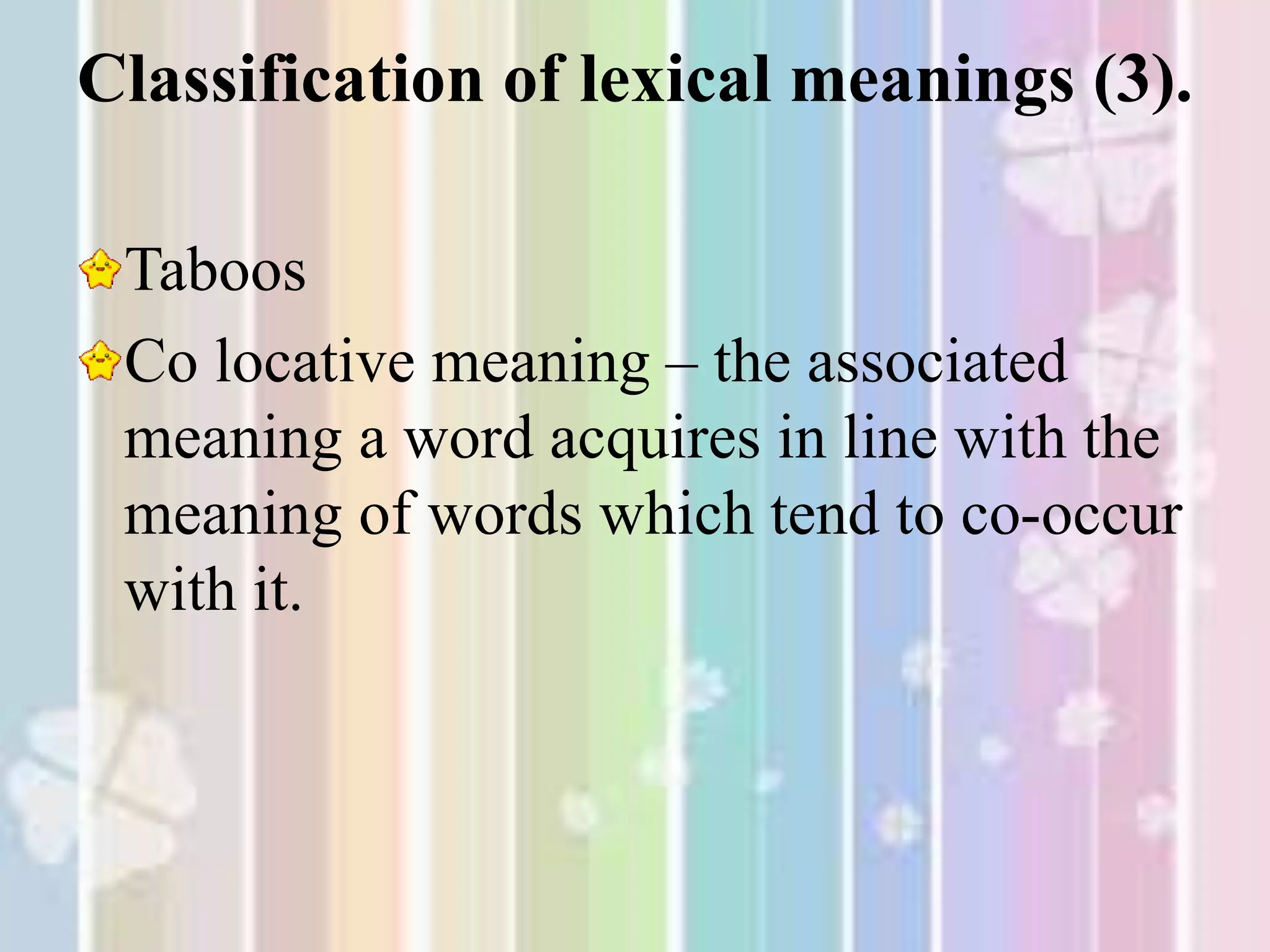 Sense relations & Semantics | PPTX