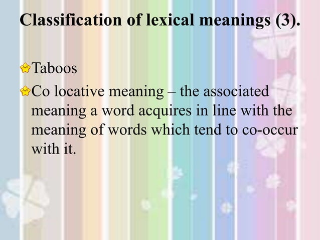 Sense relations & Semantics | PPTX