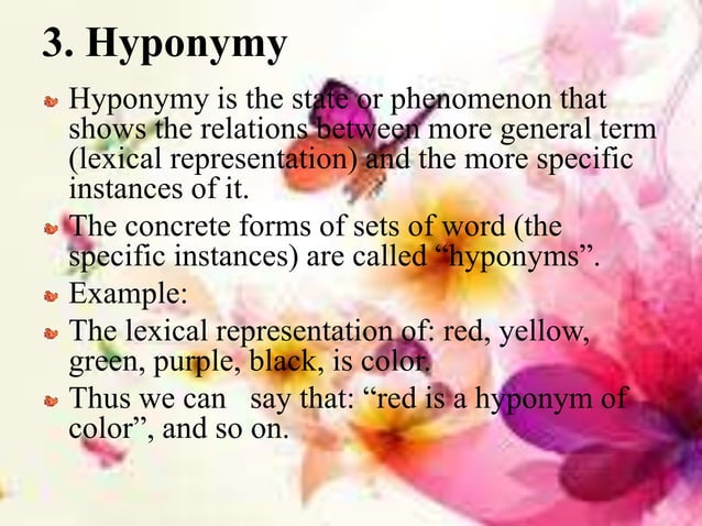 Sense relations & Semantics | PPTX