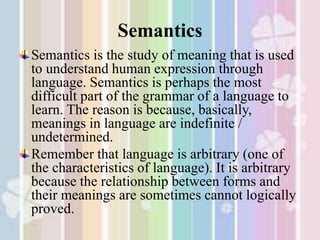 Sense relations & Semantics | PPT