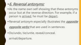 Sense Relation & Semantic | PPTX