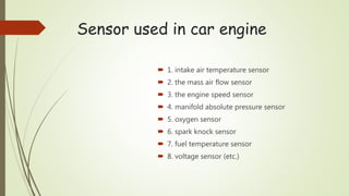 Senser in car engine | PPT