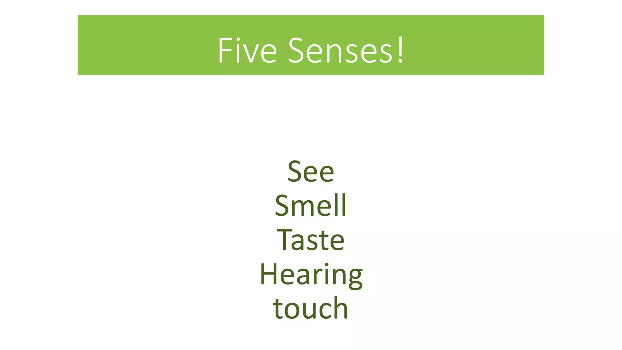 Senses | PPT