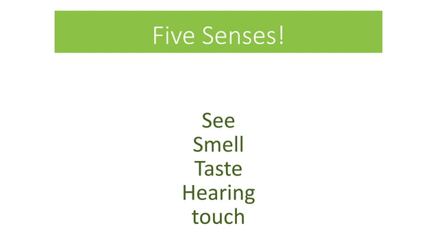 Senses | PPT
