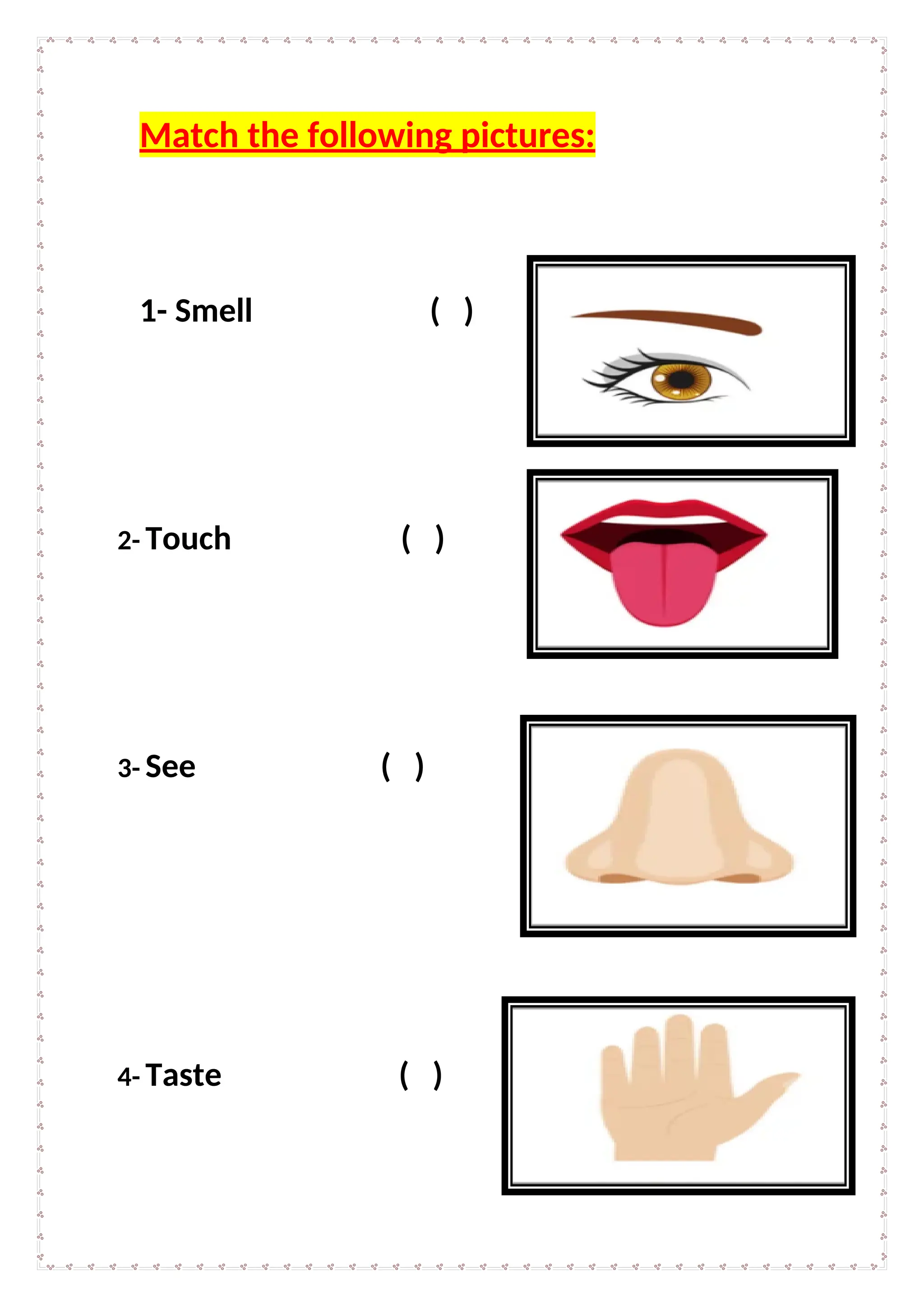 Five Senses Flashcards | PDF