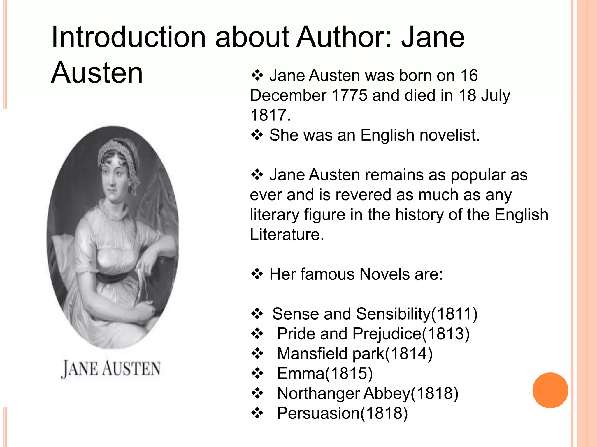 Sense & sensibility ppt | PPT