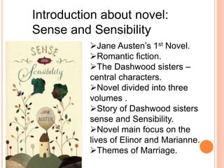 Sense & sensibility ppt | PPT