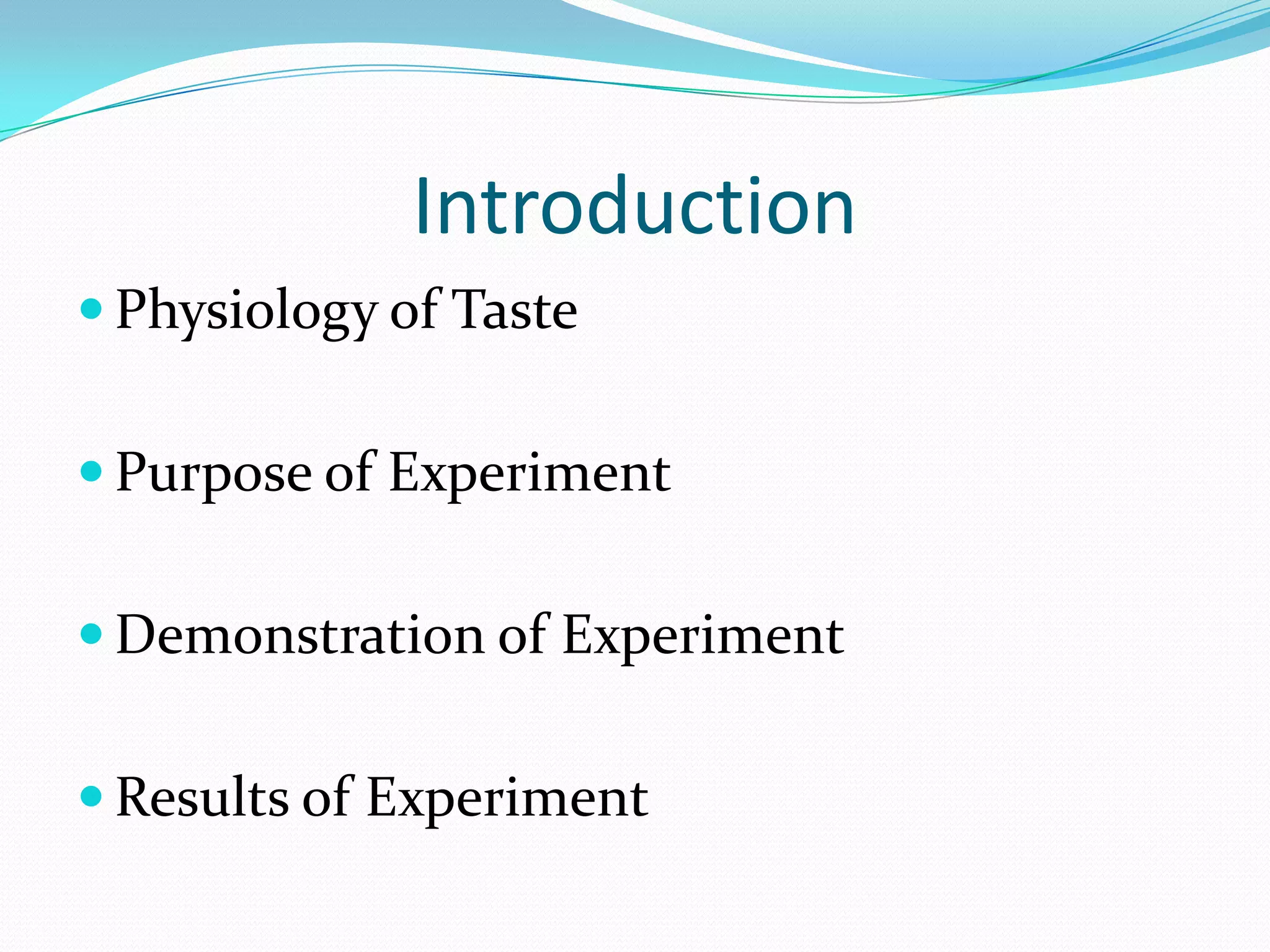 Senses of Taste | PPT