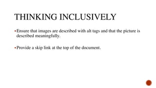 Senses Working Overtime - Improving Software Through Accessibility and ...