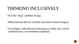 Senses Working Overtime - Improving Software Through Accessibility and ...