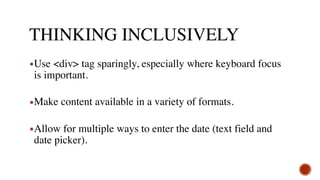 Senses Working Overtime - Improving Software Through Accessibility and ...