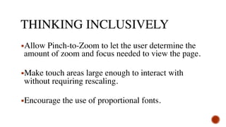 Senses Working Overtime - Improving Software Through Accessibility and ...