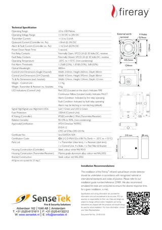 SenseTek FFE fireray 2000e exd datasheet english | PDF | Consumer ...