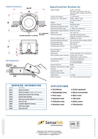 SenseTek Stratos EX datasheet | PDF